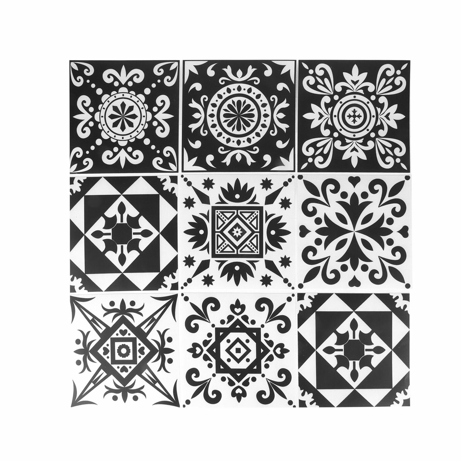 10 шт. Самоклеящаяся водонепроницаемая наклейка на плитку, устойчивая к истиранию, для стен и мебели