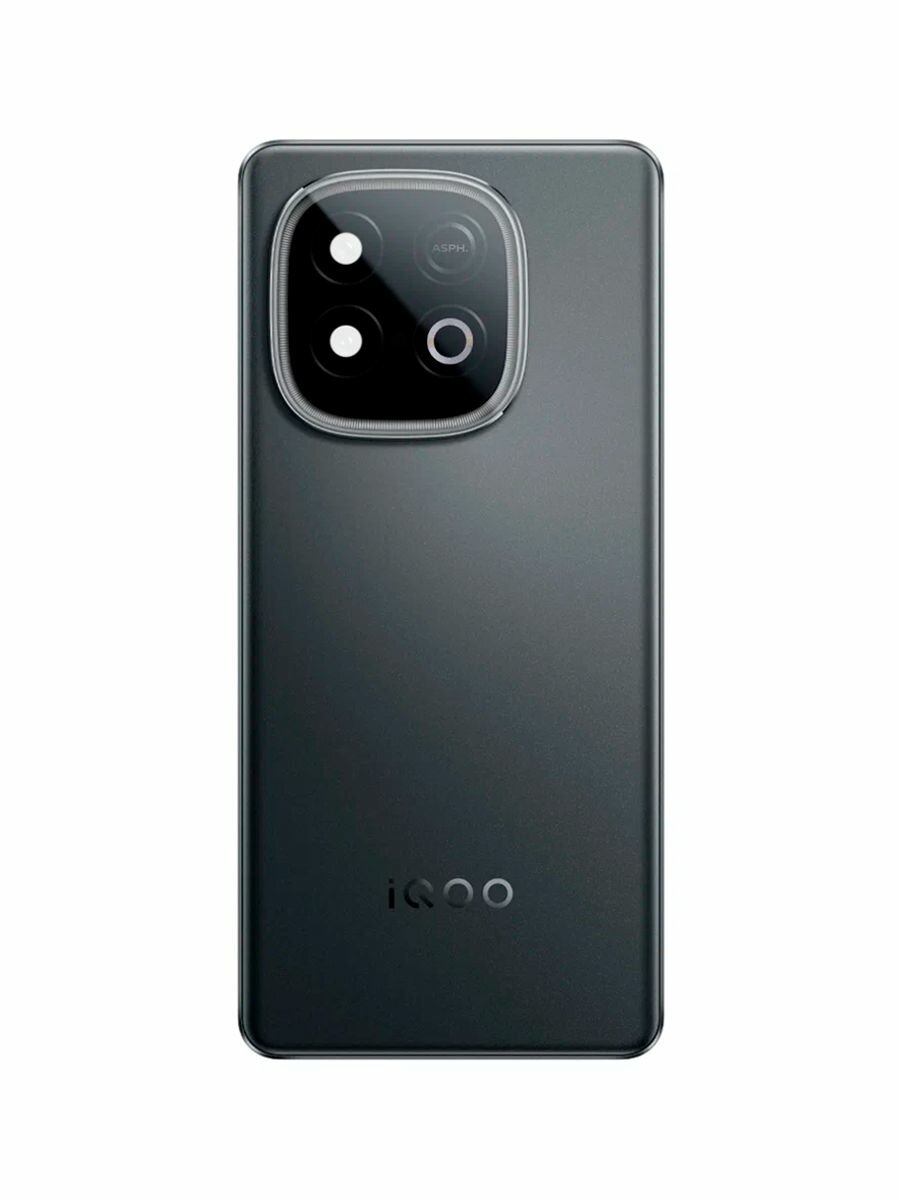 Задняя крышка для IQOO Neo 10 черная, глобальная версия (Black) со стеклом камеры
