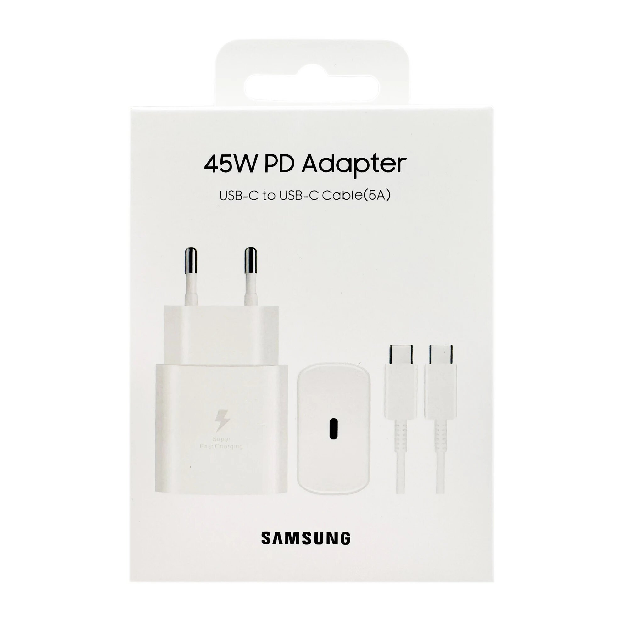 Зарядное устройство Samsung 45 Вт Super Fast Charge для Galaxy S25Ultra Plus S24 S23 S22 FE Z Fold FLip 6 5 4 PD EU Адаптер 5A Кабель типа C
