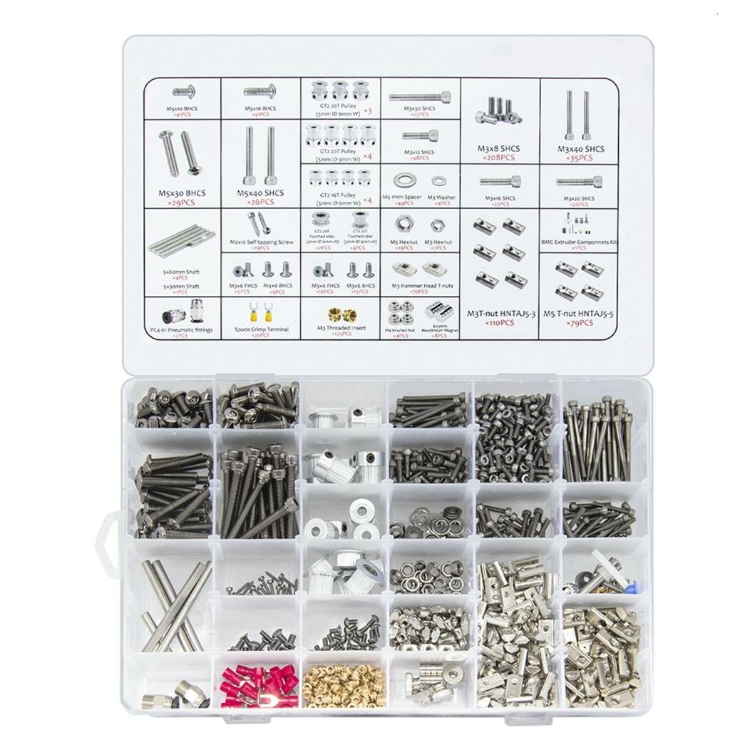 Комплект крепёжных элементов для 3D-принтеров Voron, 2.4