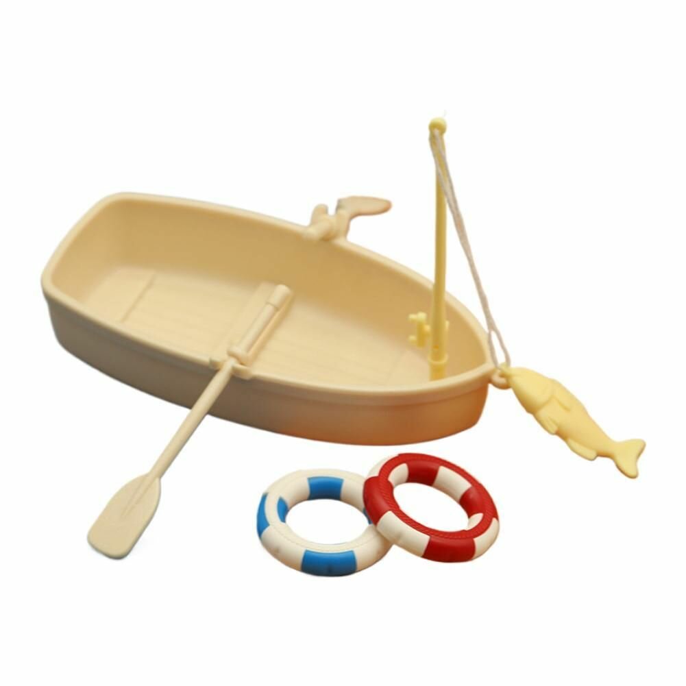 Миниатюрные смоляные модели лодок с деревянными веслами для детей