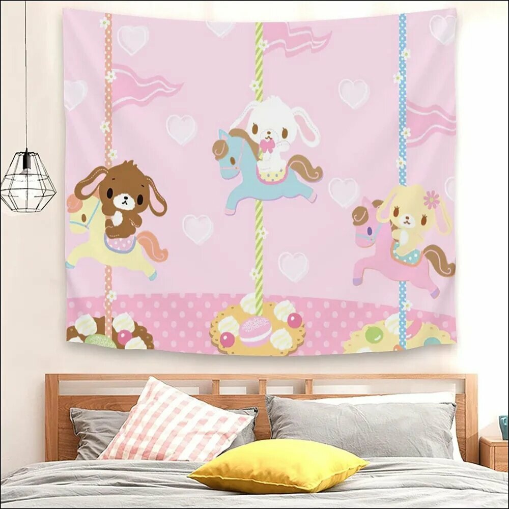 Гобелен "Санрио SugarBunnies арт гостиная", 150х100 см