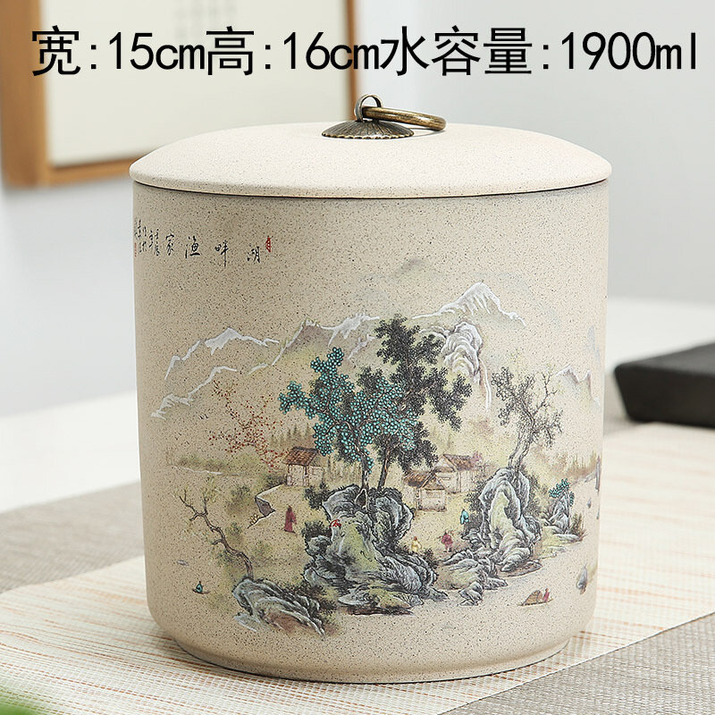 Большая керамическая банка для чая Dingyao, герметичная, большая емкость, банка для хранения пуэр, банка для хранения рассыпного чая, влагонепроницаемая банка для хранения чая