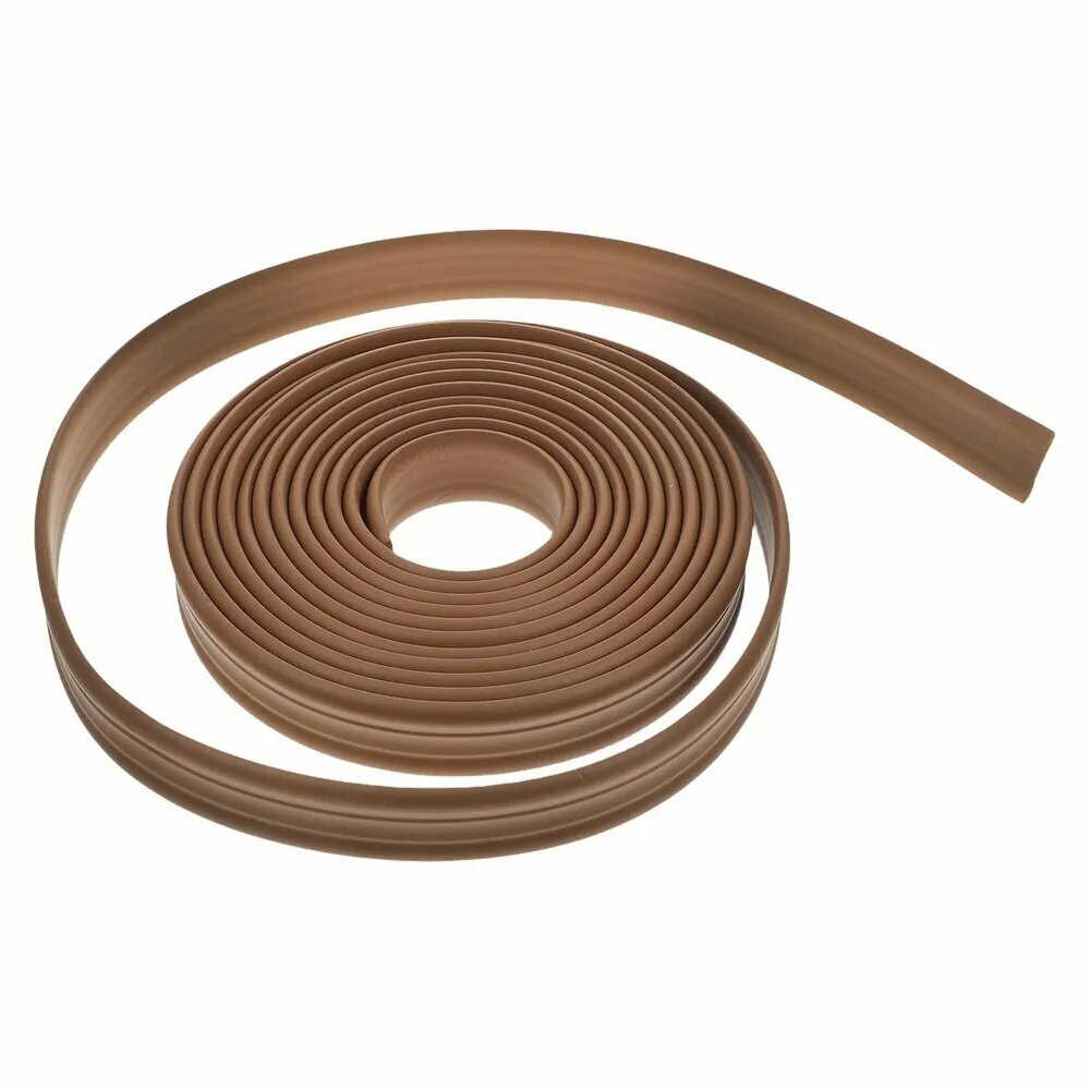 Гибкая самоклеящаяся молдинг-линия из нбр коричневая для оформления потолков