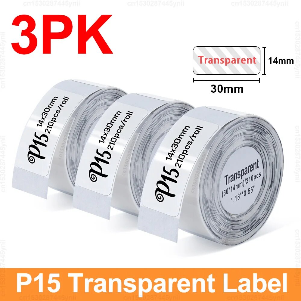 Термопринтер этикеток Labelwell P15 Белый, 3PK Transparent