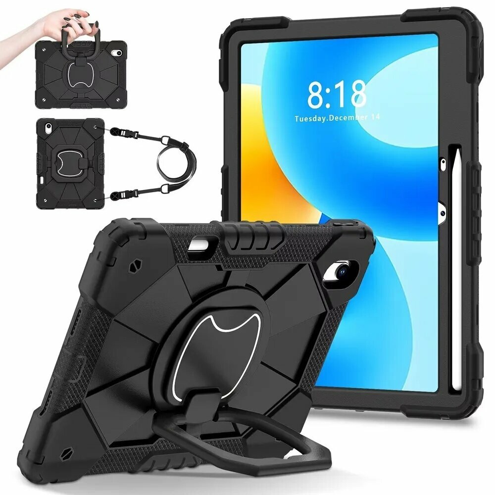 Чехол Для Huawei MatePad 11.5' S (2024) , MatePad Air / Хуавей Мейт Пад Эир 11.5 дюймов (2023) Вращающаяся на 360 градусов подставка защитный , с гнездом для ручки и плечевой ремень