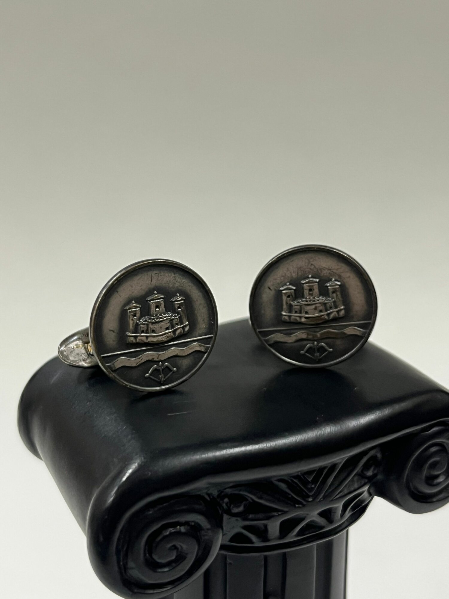 Советские винтажные запонки мельхиоровые. Сделано в СССР