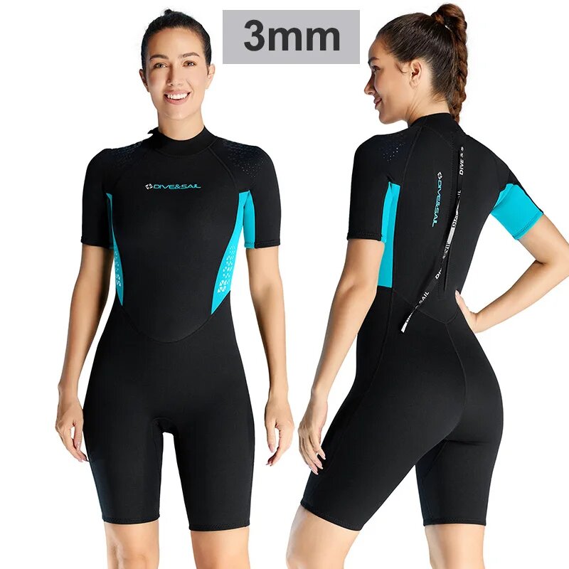 Гидрокостюм DIVE&SAIL 3 мм неопрен женский/мужской XS (средства безопасности и спасения), D332214D