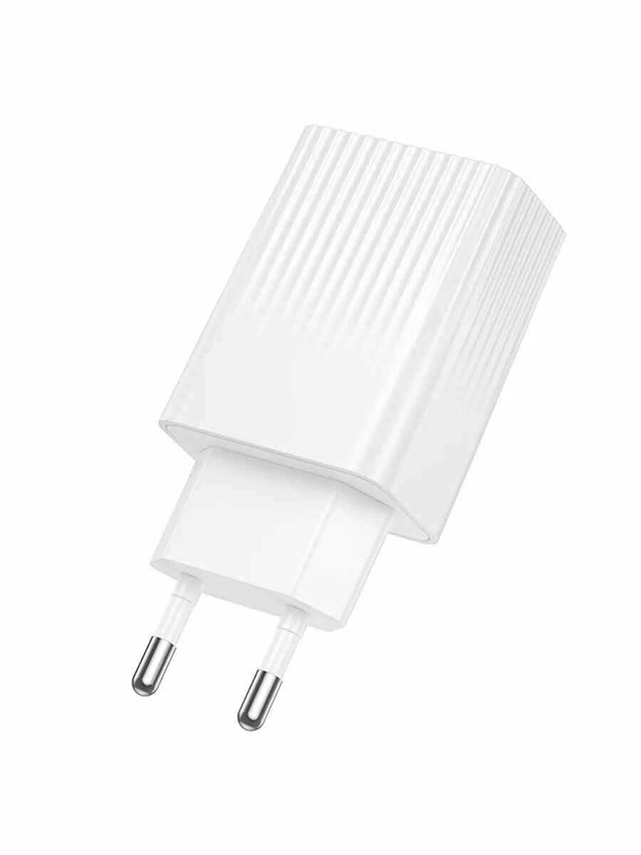 Сетевое зарядное устройство Borofone BAS72A 18W USB QC3.0, белый (зарядка для iPhone, Android)