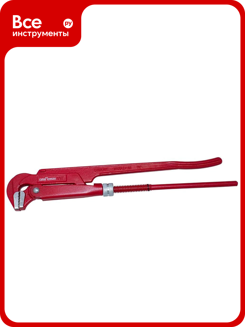 Ключ Промлайн трубный 90 град, размер 1-1/2 длина 425мм, раскрытие губок 55мм ПЛ031150215_023