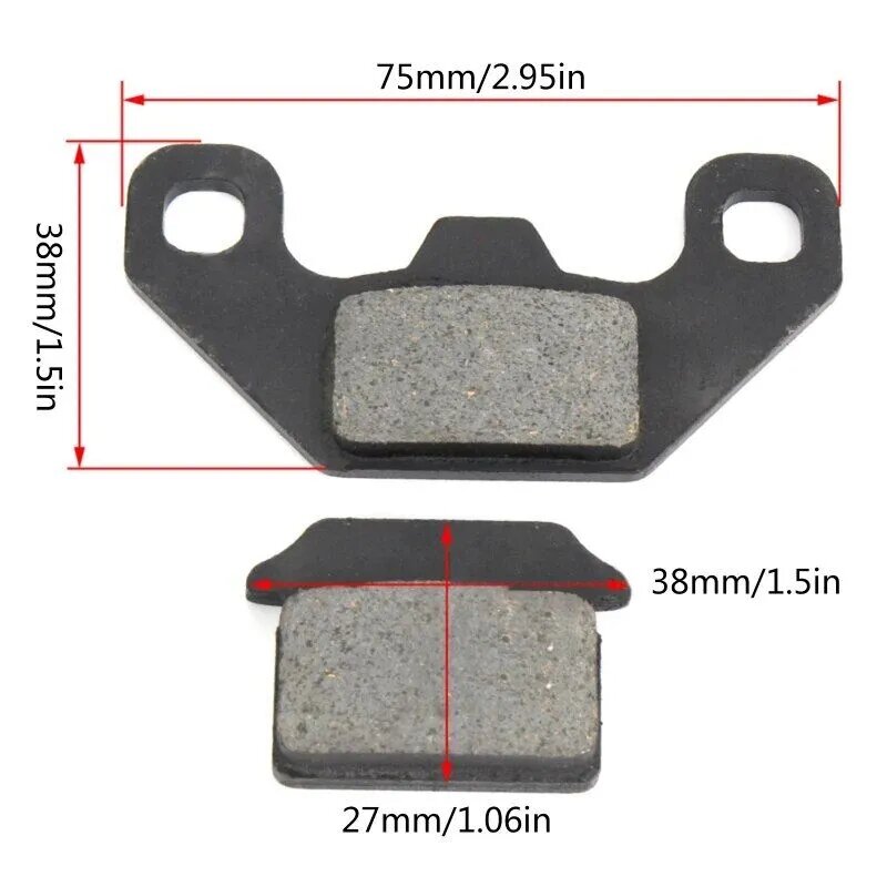 Тормозные колодки для мотоцикла, 50-140 куб. См, квадроцикл, картинг, грязевой питбайк, скутер, гидравлические передние и задние тормозные колодки