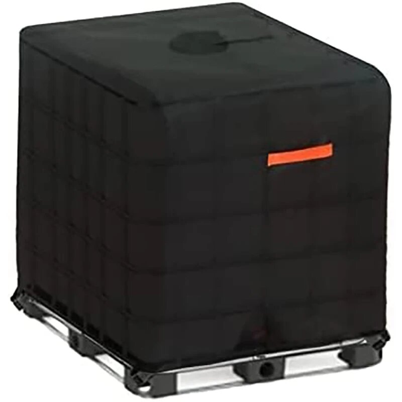 IBC Tote чехол на 330 галлонов, защитный чехол для резервуара для воды на молнии, 420D, тяжелый водонепроницаемый солнцезащитный материал, 1000 л, уличная садовая вода
