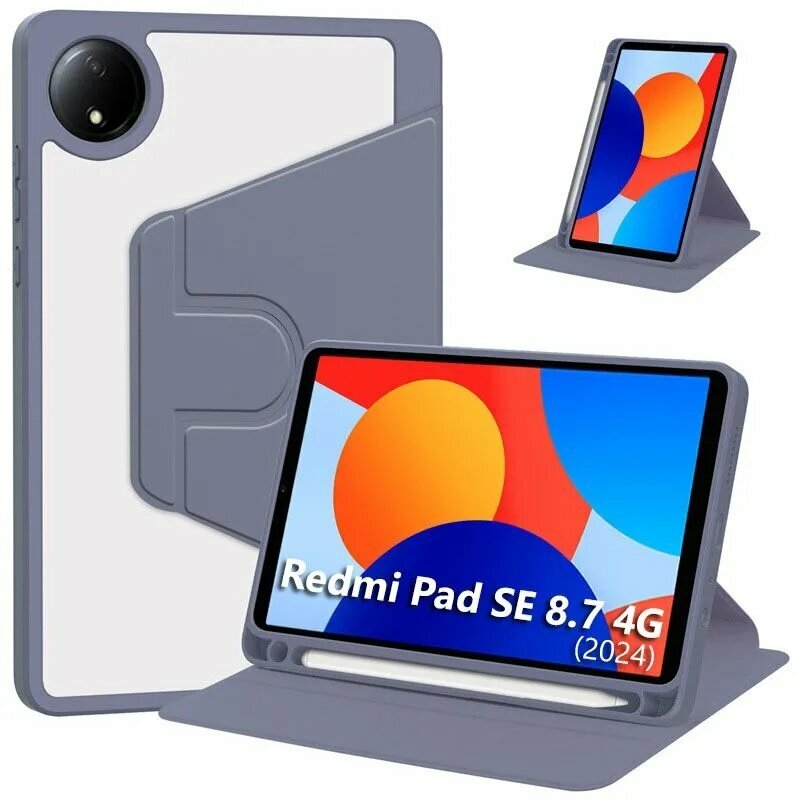 Чехол для PAD SE 8,7 "(2024) / Xiaomi Redmi PAD SE 8,7 4G с поворотной подставкой