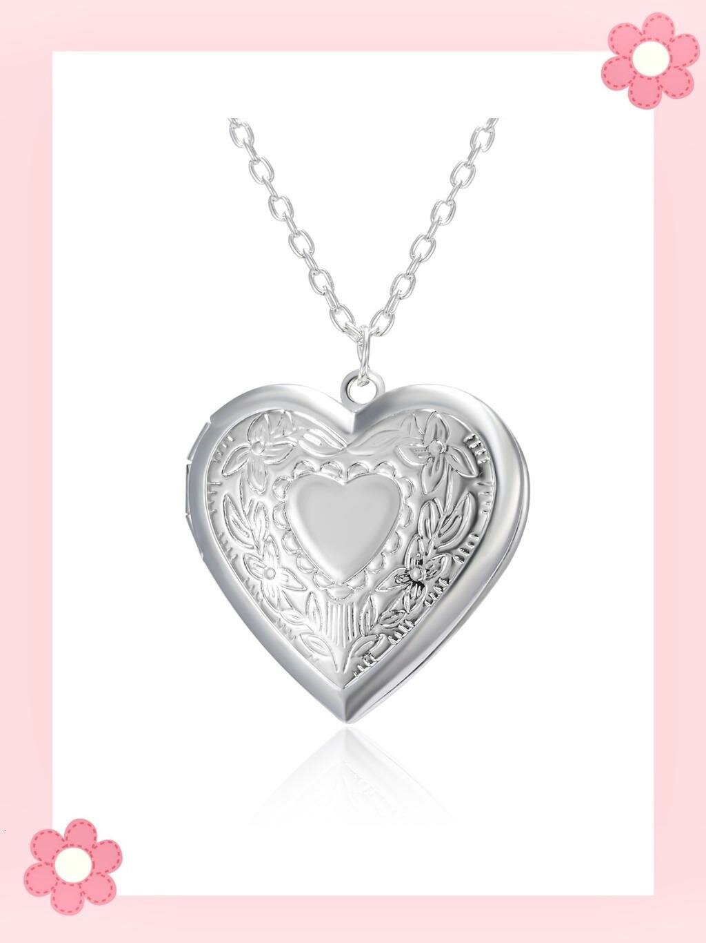 Сердцевидный подвесной кулон-фотоальбом, 3