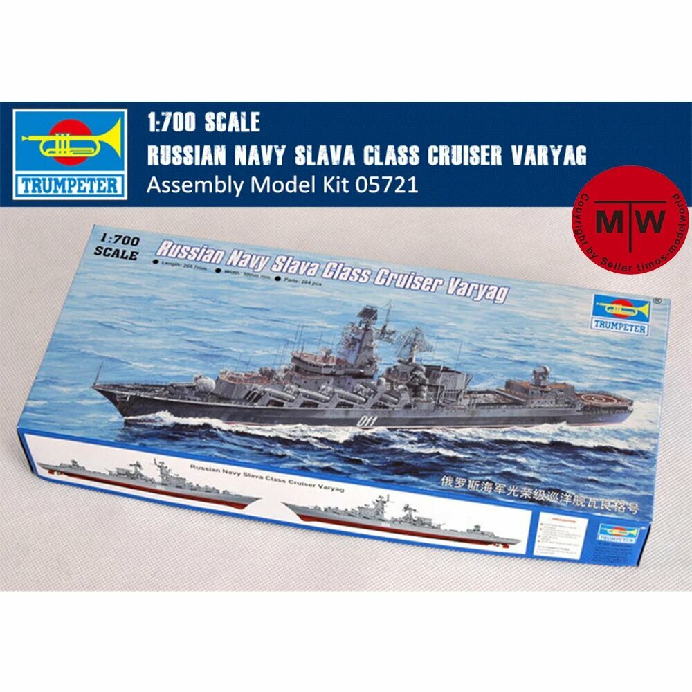 Trumpeter масштаб 1/700, российский военно-морской флот, слава класса, крейсер, военная пластиковая модель в сборе # 05721