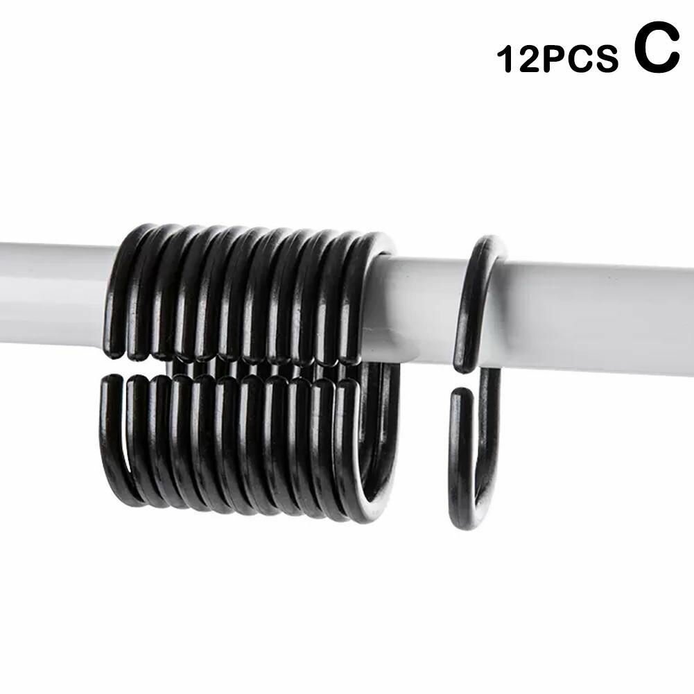 12 многофункциональных крючков для душевой занавески