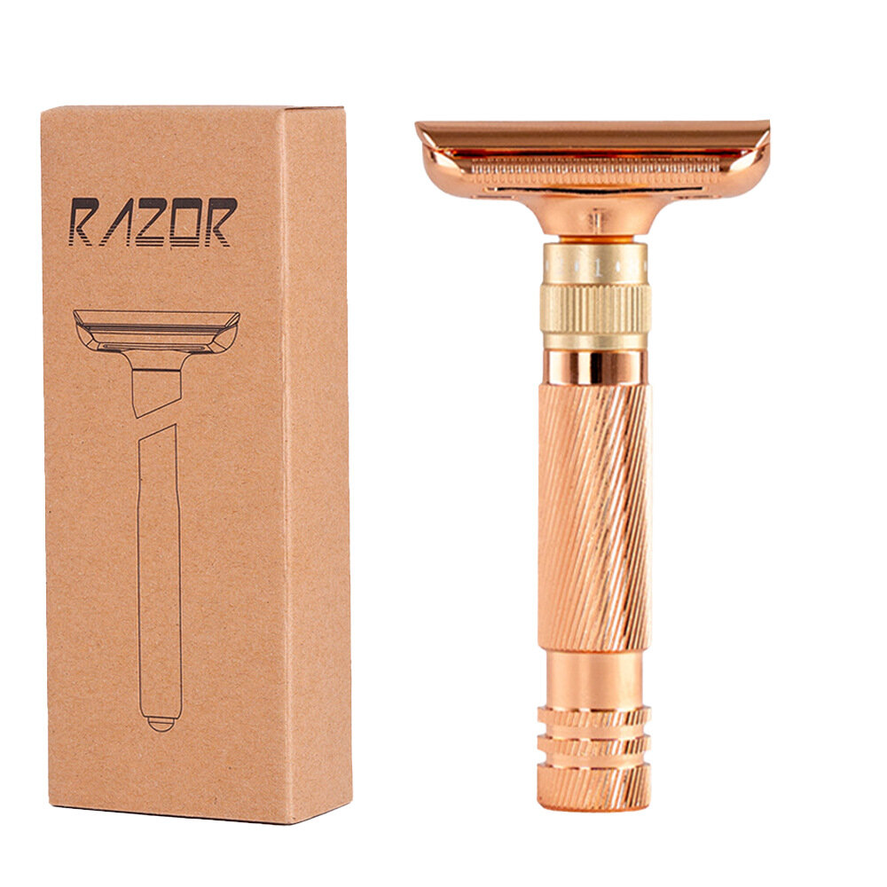 Классическая восьмиступенчатая ручная бритва, двусторонний станок, нержавеющая сталь, цинковый сплав, портативный