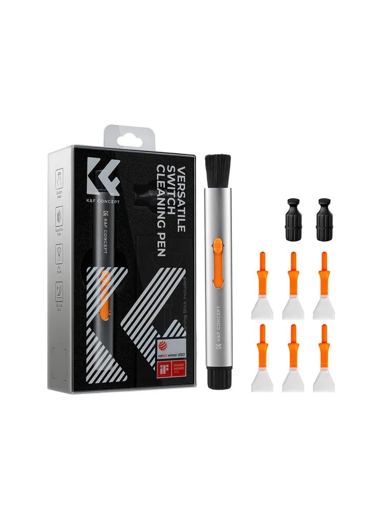 Карандаш со сменными насадками K&F Concept 1899, для чистки оптики и матриц APS-C