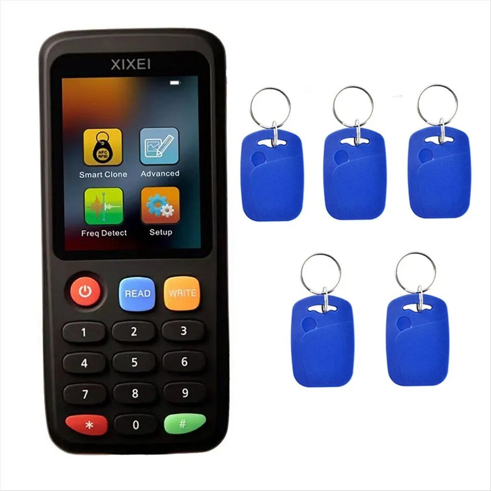 Декодер XIXEI X7 NFC, дубликатор, считыватель смарт-карт, записывающее устройство, 125 кГц, 13,56 МГц, устройство для копирования и клонирования карт-ключей