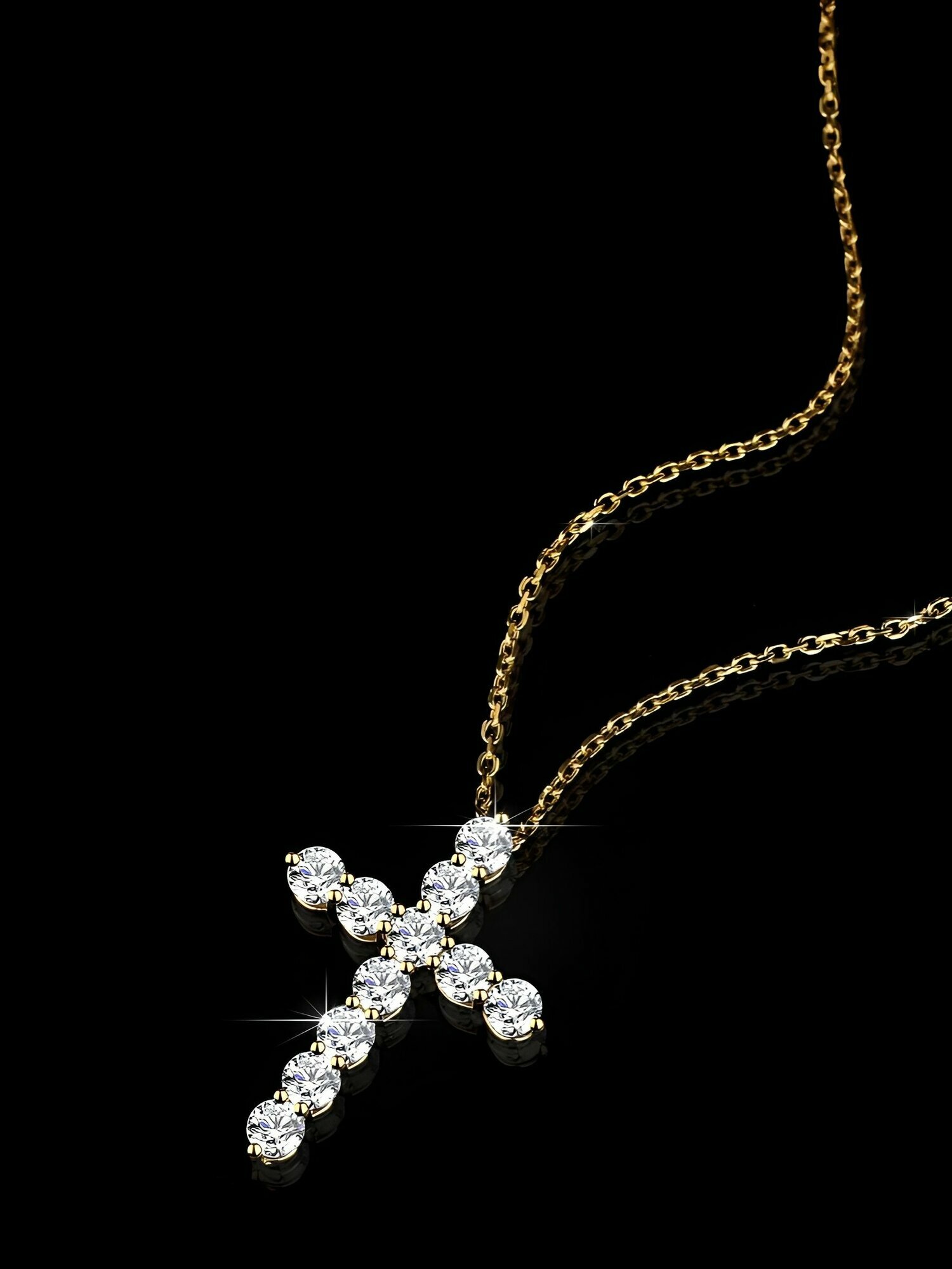 Колье, фианит