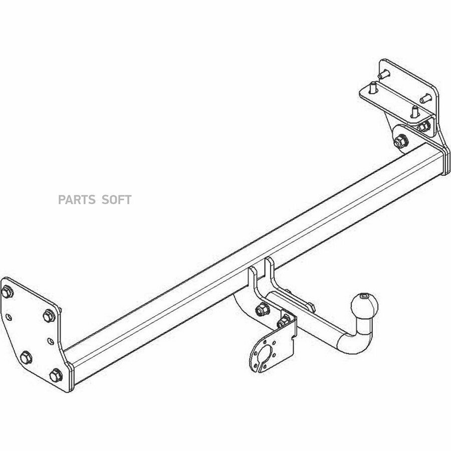 ТСУ KIA PICANTO 2011с электропроводкой от официального дистрибьютора, AVTOS, артикул KI23