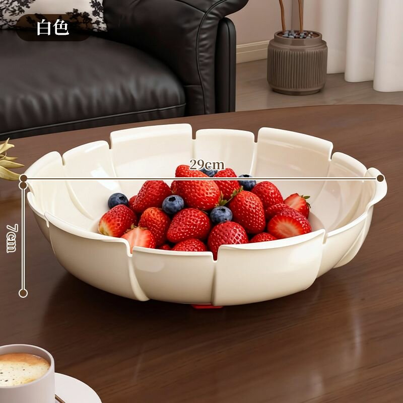 Фруктовая тарелка для домашнего использования, кофейный столик в гостиной, разделенная тарелка для закусок, высококачественная тарелка для сухофруктов, коробка для хранения конфет и семян подсолнуха