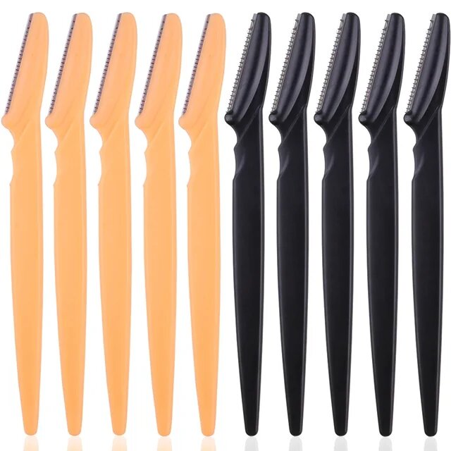 Набор из 3/10 лезвий для бровей, портативная бритва для лица, устройство для удаления волос на бровях, безопасная бритва, женская косметика