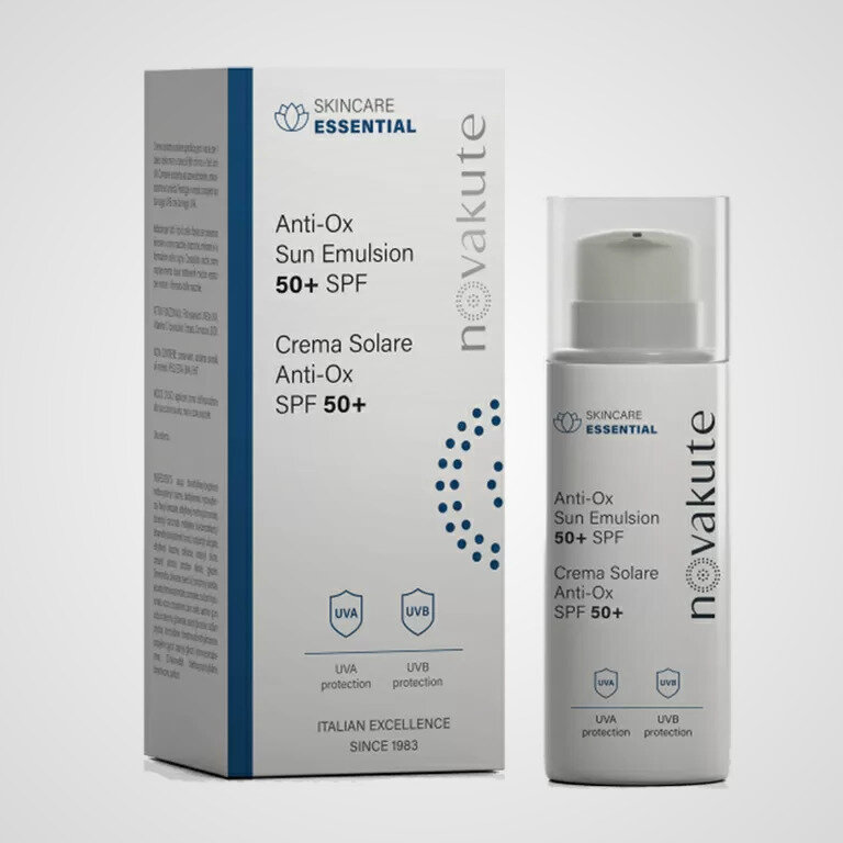 Крем против фотостарения Anti-Ox Sun Emulsion spf 50+ 50 мл NOVAKUTE Anti-Ox Sun Emulsion Крем 50 мл