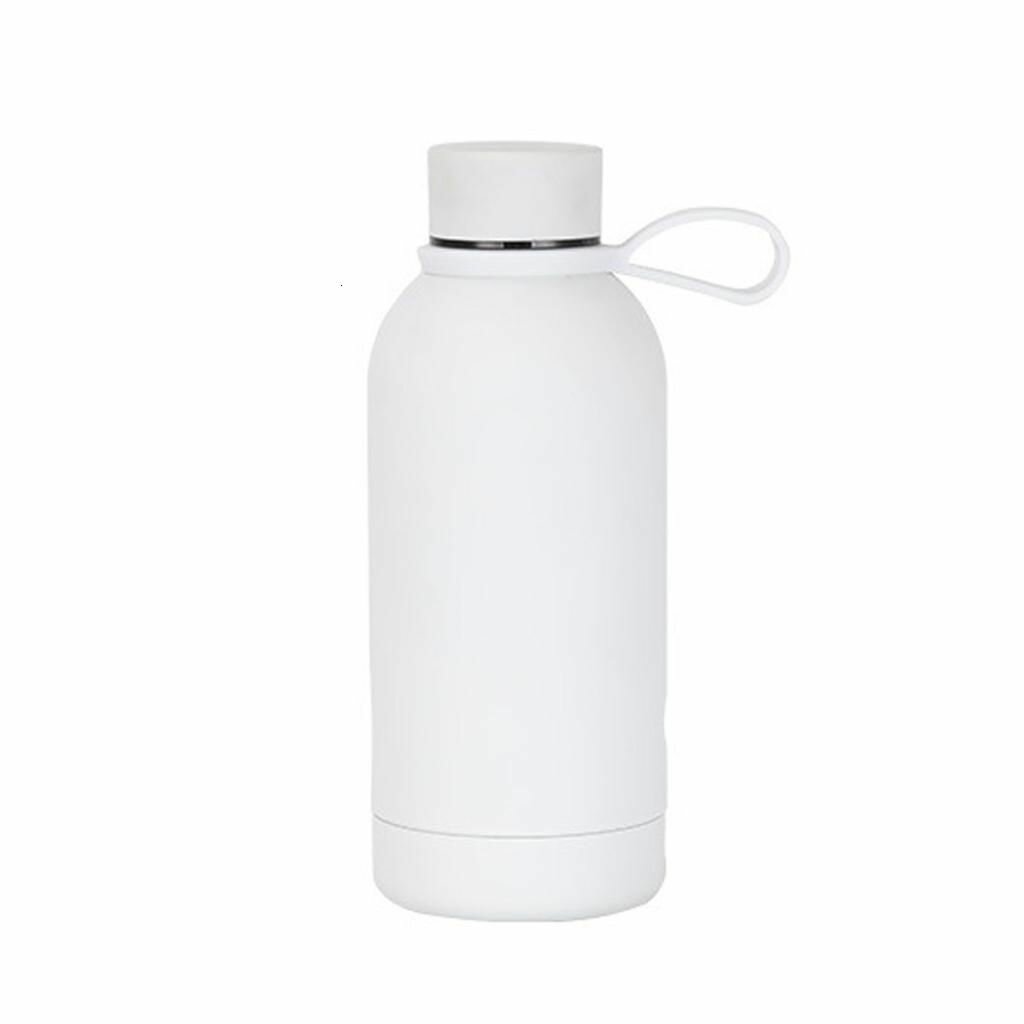 Фляга спортивная, Открытый термос с маленьким горлышком 350 мл-с портативным белым