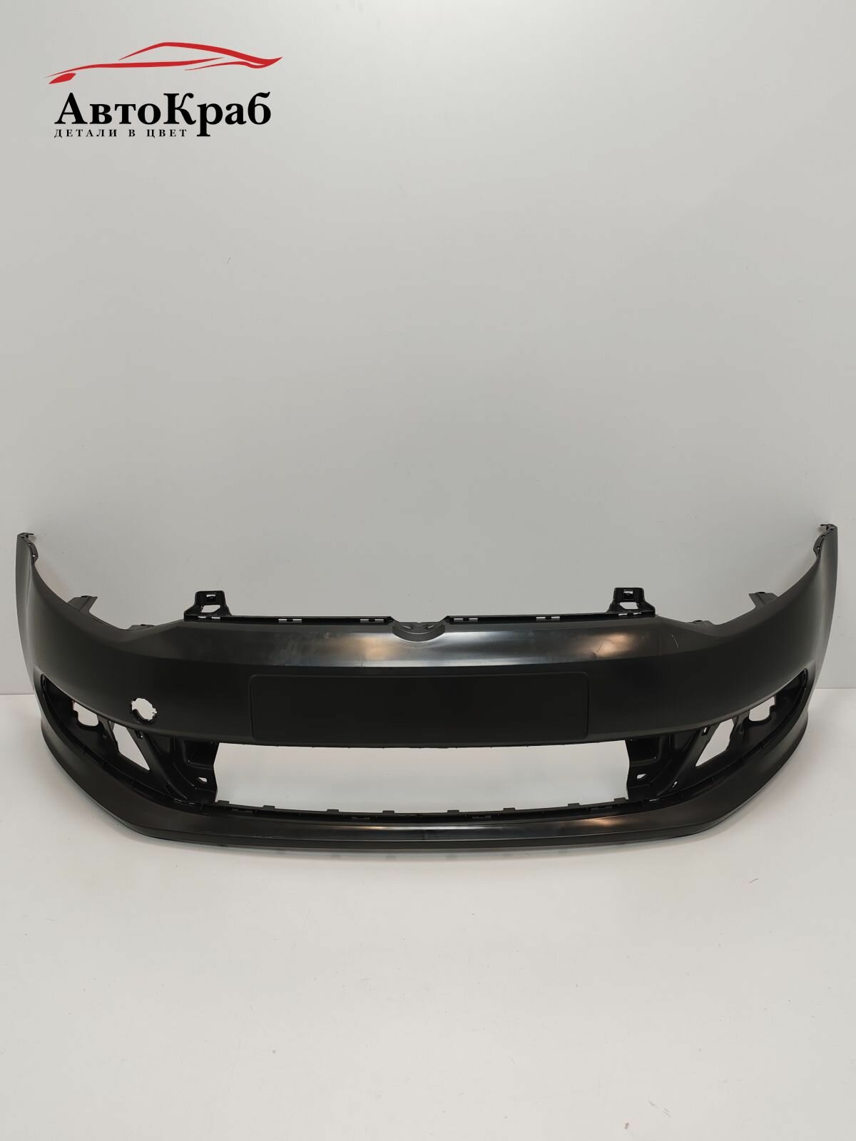 Бампер передний под покраску для Фольксваген Поло 5 седан 2010 - 2015 г.