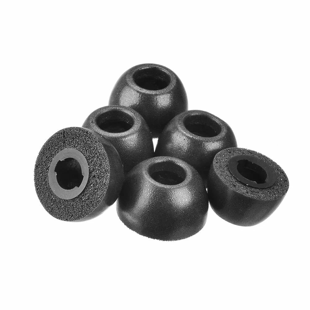 3 пары Сменные амбушюры, Насадки из пены с эффектом памяти для One Plus Buds Pro 2 & 1, снижающие уровень шума, мягкие противоскользящие сменные амбушюры, помещаются в чехол для зарядки, черный S/M/L