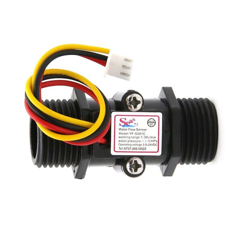Обновление G1/2 "Датчик Холла расхода воды Переключатель Расходомера Счетчик расходомера 1-25Л/мин Простая Установка Расходомера жидкости