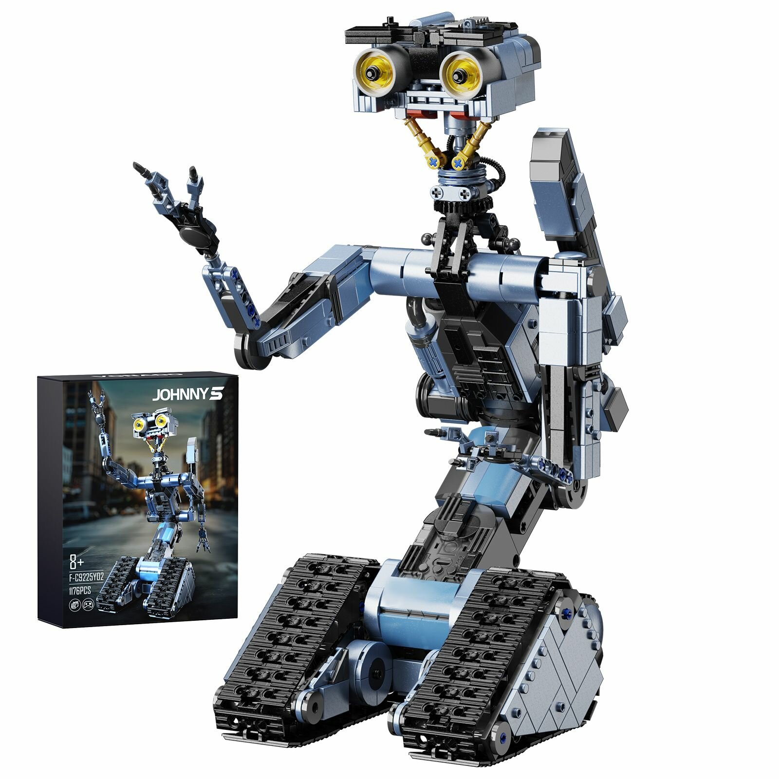 Модульный набор робота Johnny 5 с мотором, версия с коротким замыканием, игрушечный робот Johnny Five, подарок для детей
