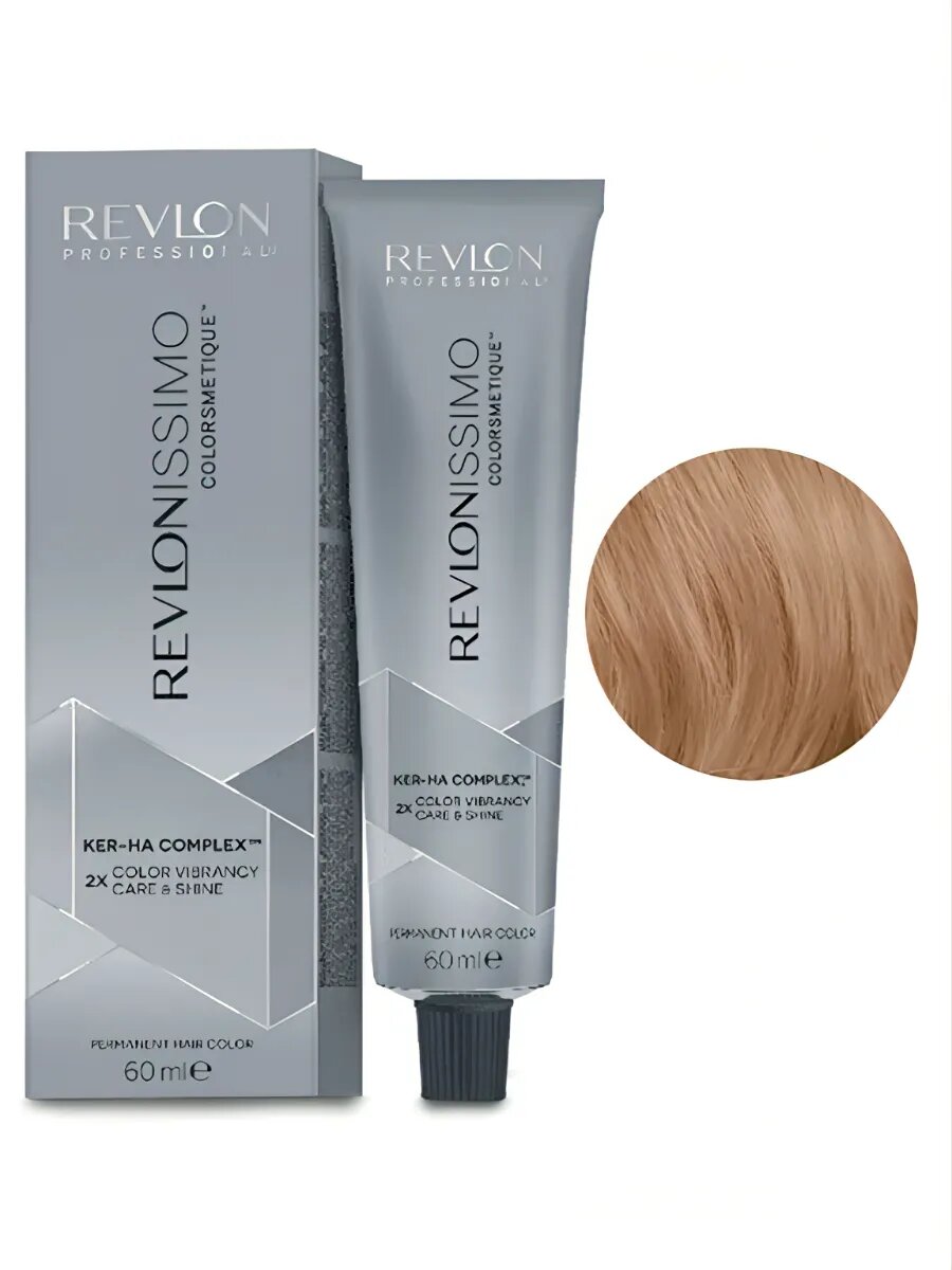 Краска для волос Revlon Professional Revlonissimo Colorsmetique, Краситель с гиалуроновой кислотой перманентный, 8DN