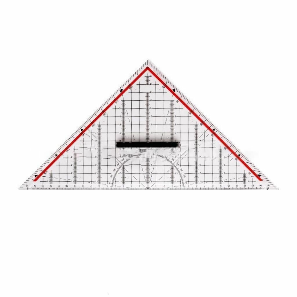 Пластиковый транспортир-треугольник, - 30cm