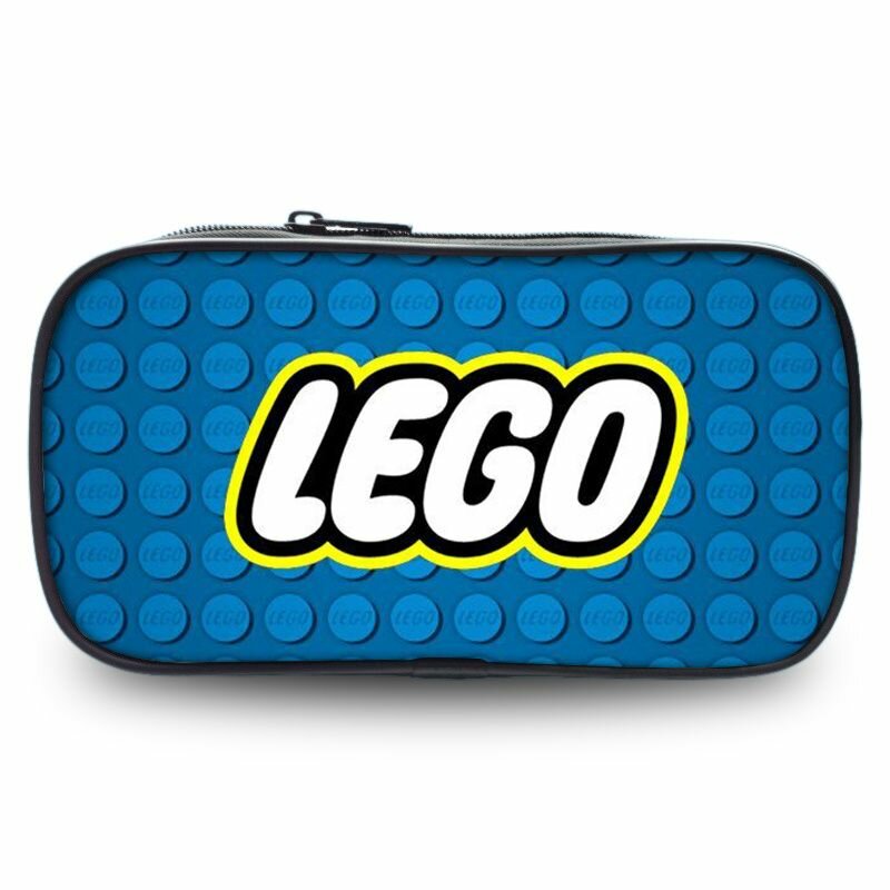 Канцелярский пенал Lego с логотипом для мальчиков и девочек, большой вместимости, для детей детского сада, средней и старшей школы, с возможностью персонализации.