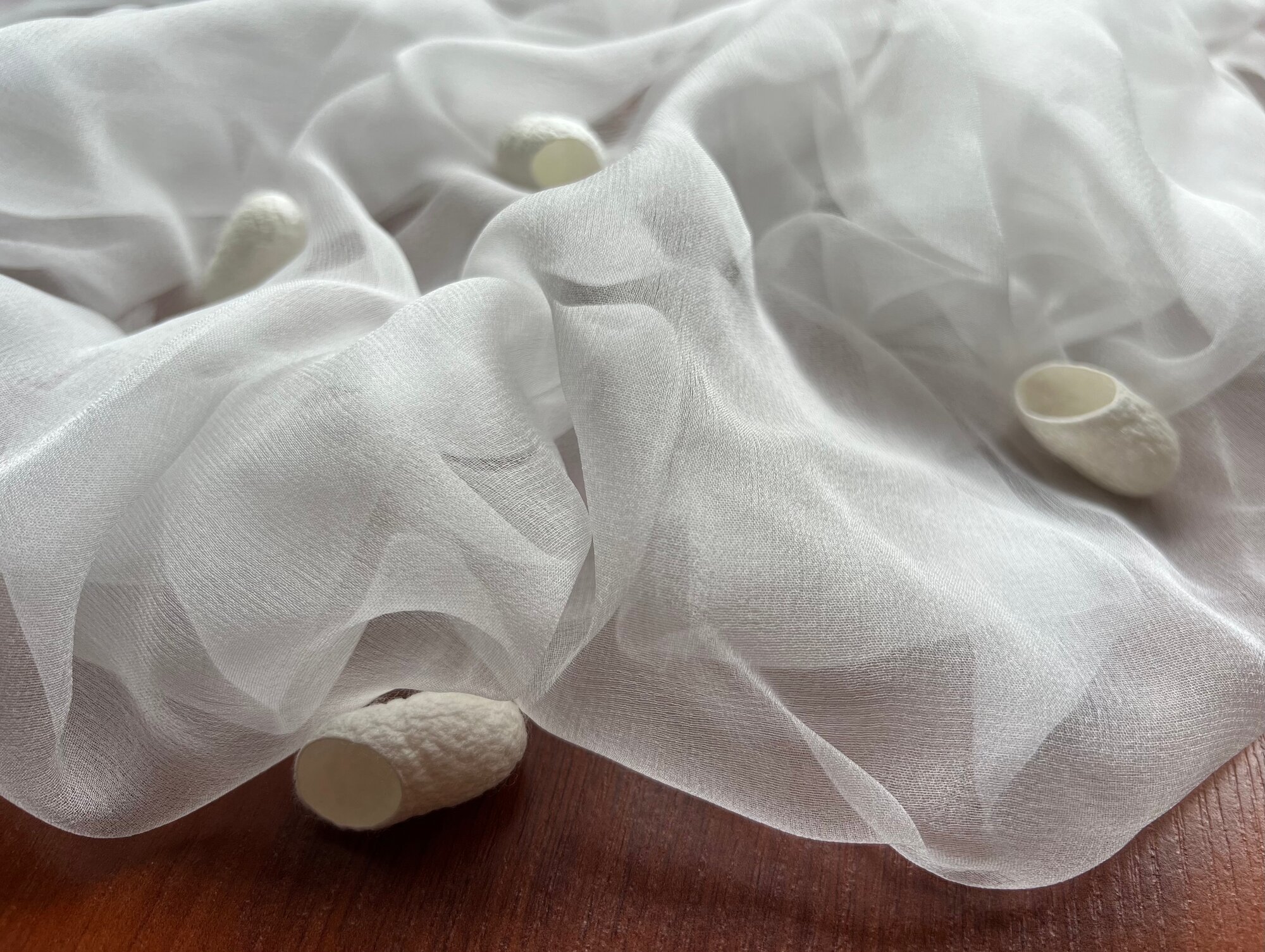 Шёлковый Газ-шифон, 100% Натуральный Шёлк, 3.5 Момми Ширина 90 См, Шёлковая Ткань Креп-сатин