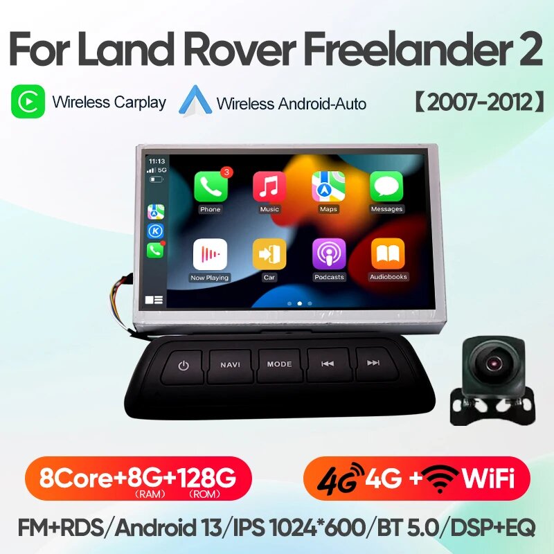 Автомагнитола Android 13 для LAND ROVER FREELANDER 2 2006-2012, мультимедийный 8G 128G 8Core CAM