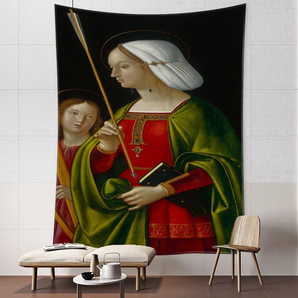 Гобелен с граффити Мона Лизы, настенный гобелен в стиле бохо, психоделическое 150X100 СМ, gt1114-30