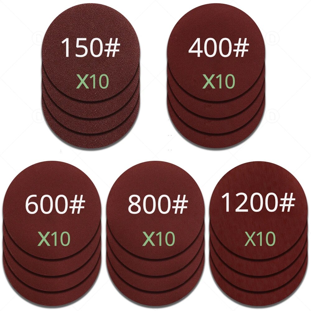 Ассортимент наждачной бумаги 2 3 дюйма, зернистость 60-5000, 3 Inch 75mm, 150-400-600-800-1200