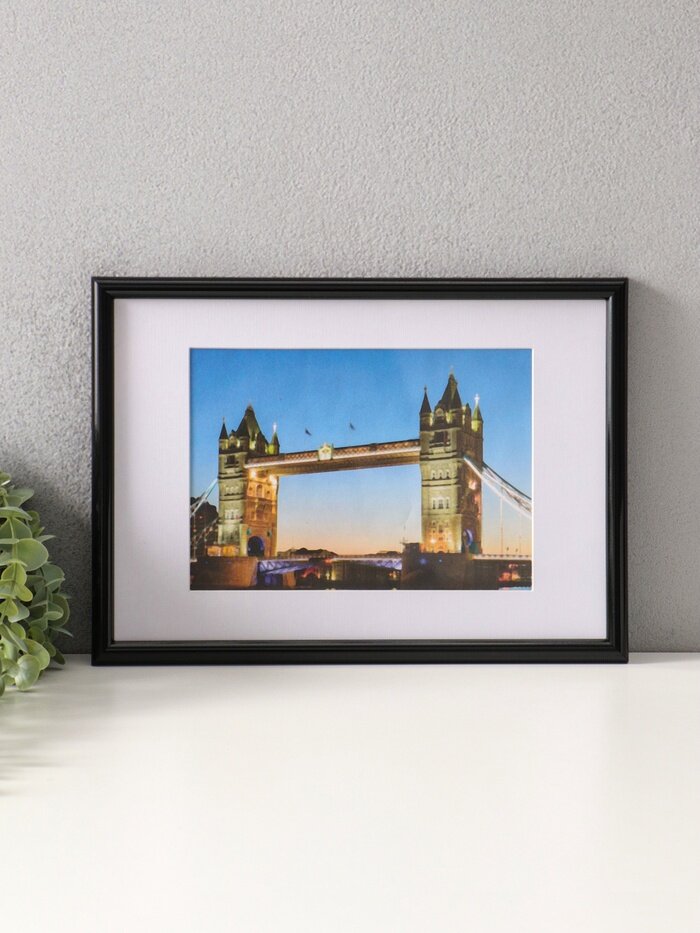 Фоторамка для фото 21×30 см, с паспарту 15×21 см, Vivo, чёрный