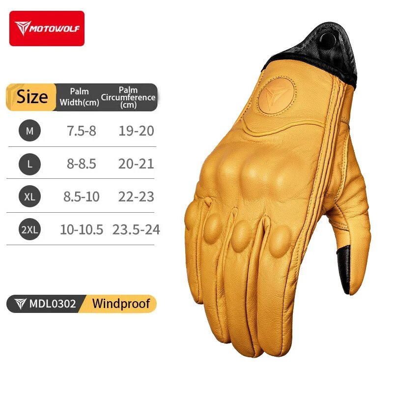 Перчатки из натуральной козьей кожи для мотоциклистов, мужчин и женщин XXL, Yellow windproof