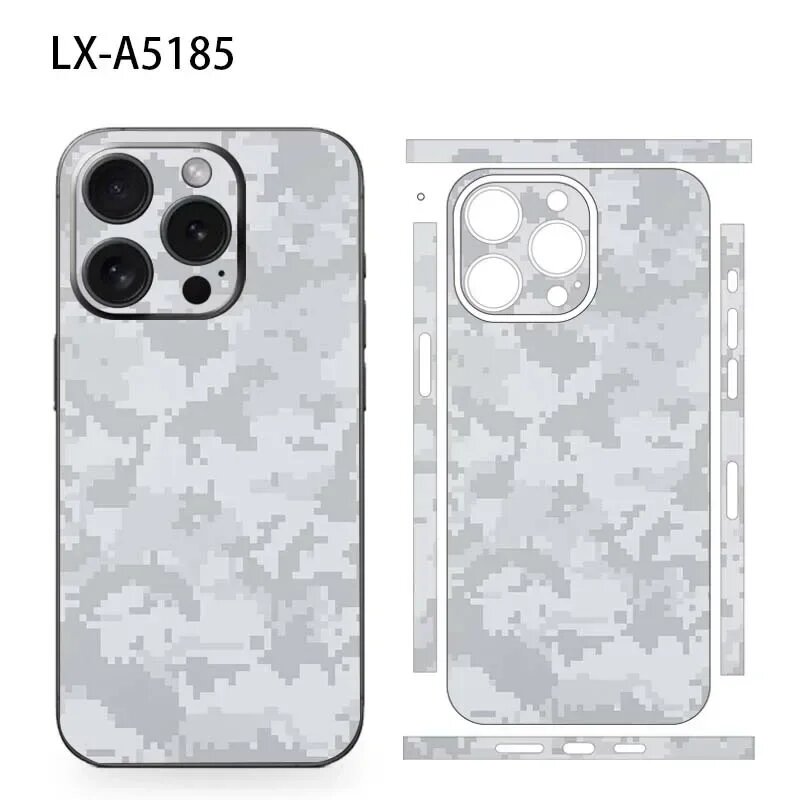 Наклейка на iPhone 16/15/14/13/12/X, камуфляж, A5185