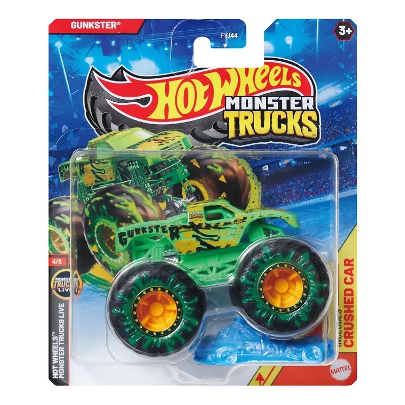Hot Wheels Монстр Траки металлический внедорожник Зеленый, 5