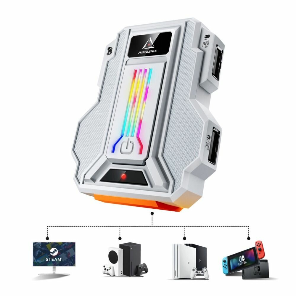 AIMZENIX STRIKER PRO Конвертер Клавиатуры И Мыши Для PS4/PS3/ONE/X360/XSS/XSX Поддерживает 3,5-мм Наушники И Приложения