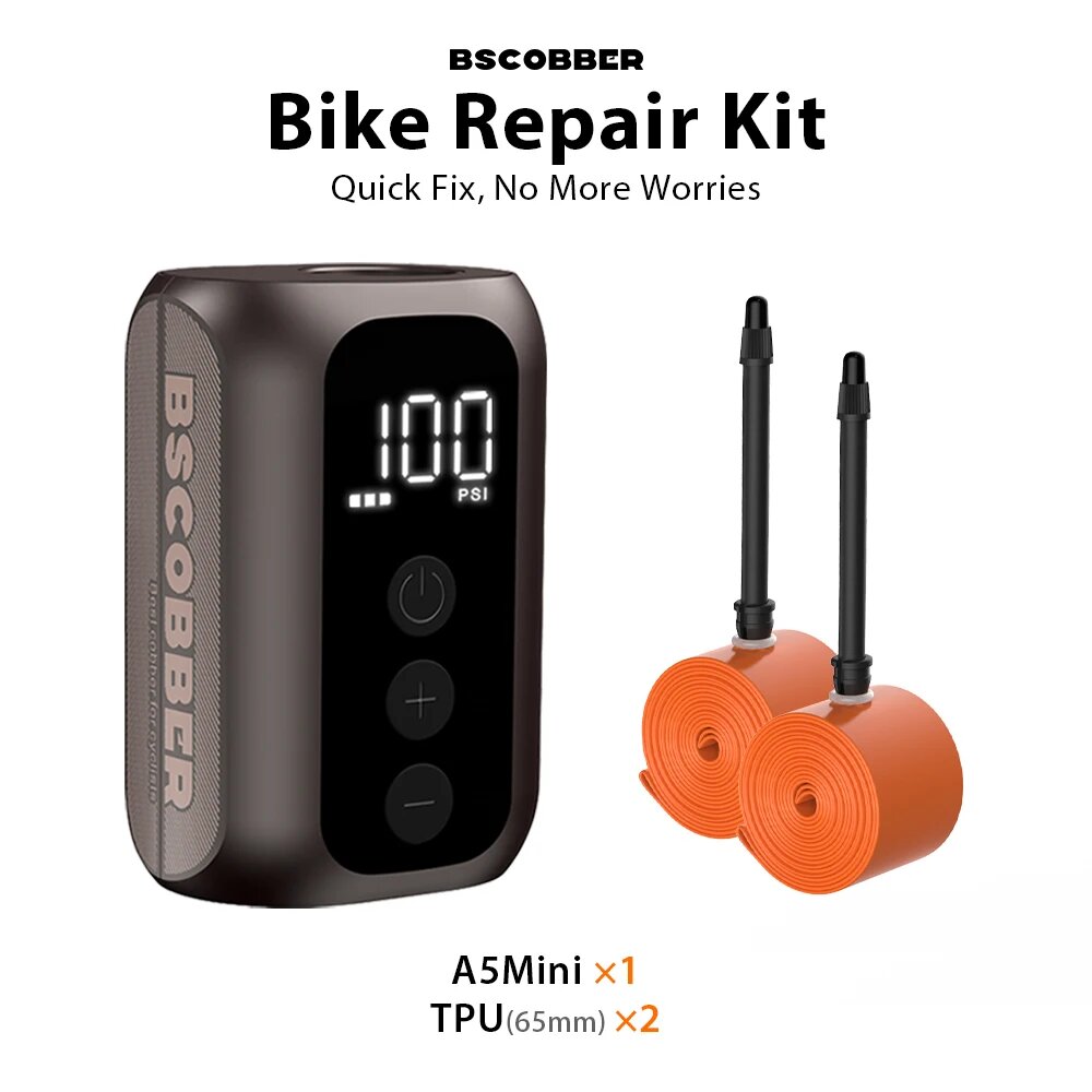 BSCOBBER Bike Repair Kit A5mini, 2x TPU(65mm)