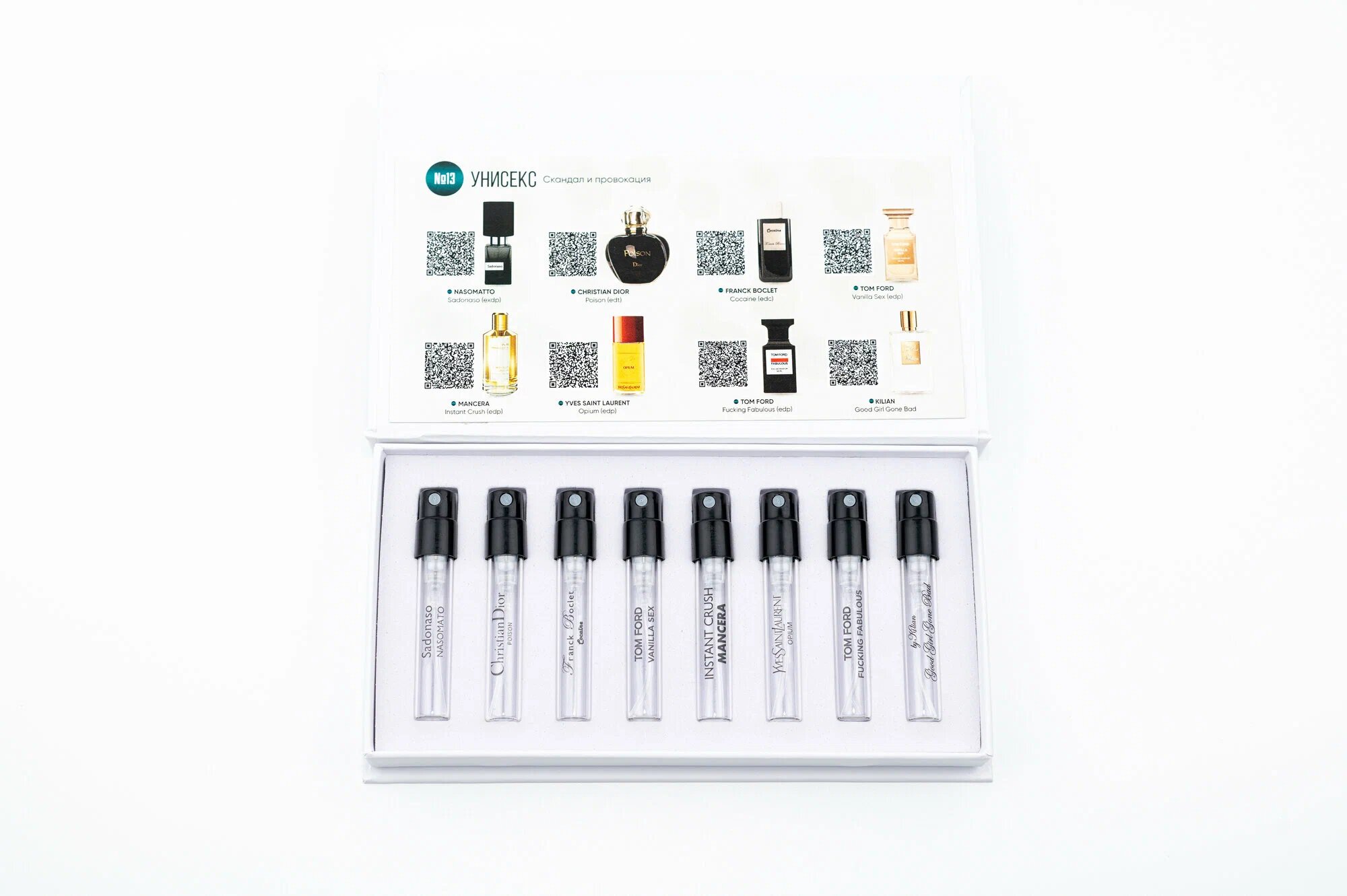 Parfums BOX №13 Скандал и провокация (ароматы унисекс) 1,5*8, парфюмерный набор