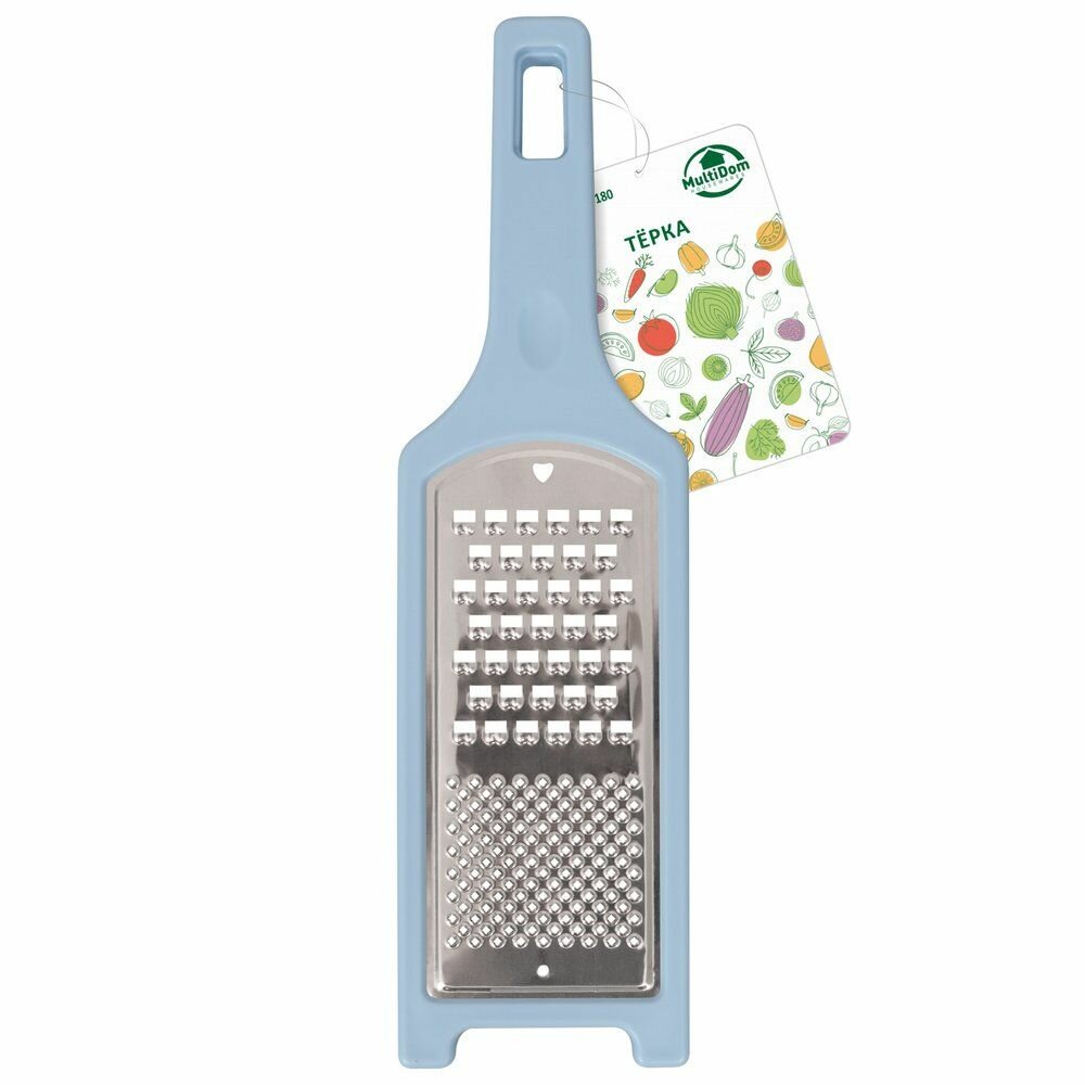 Терка для овощей из нержавеющей стали 31х8,3 см, корпус из пластика