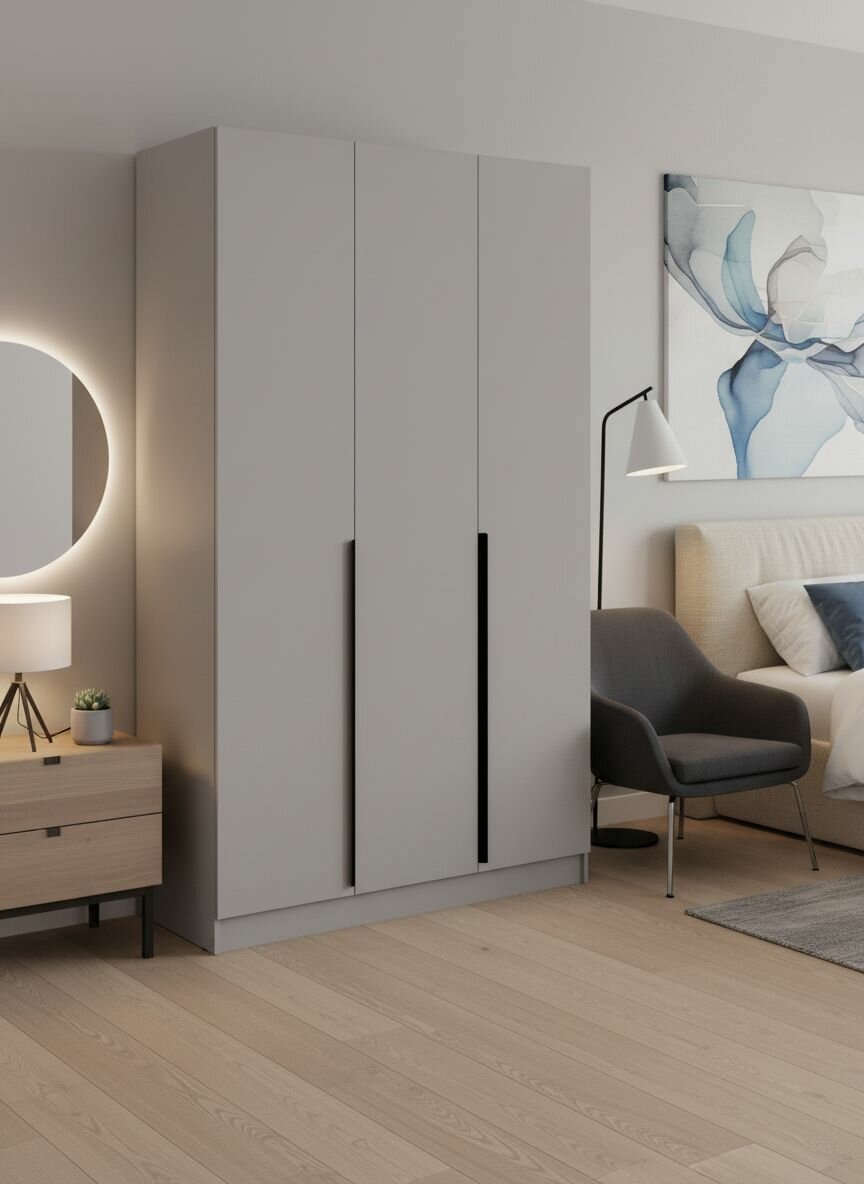 ARNIKA Шкаф для одежды Мадрид 130см, 130х230х52 см, без зеркала, цвет кашемир