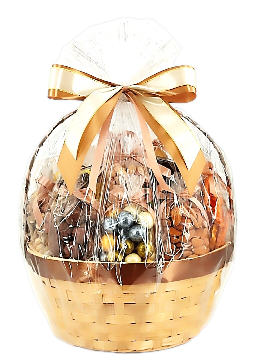 Подарочная корзина с орехами, сухофруктами, медом и вареньем (046_6)